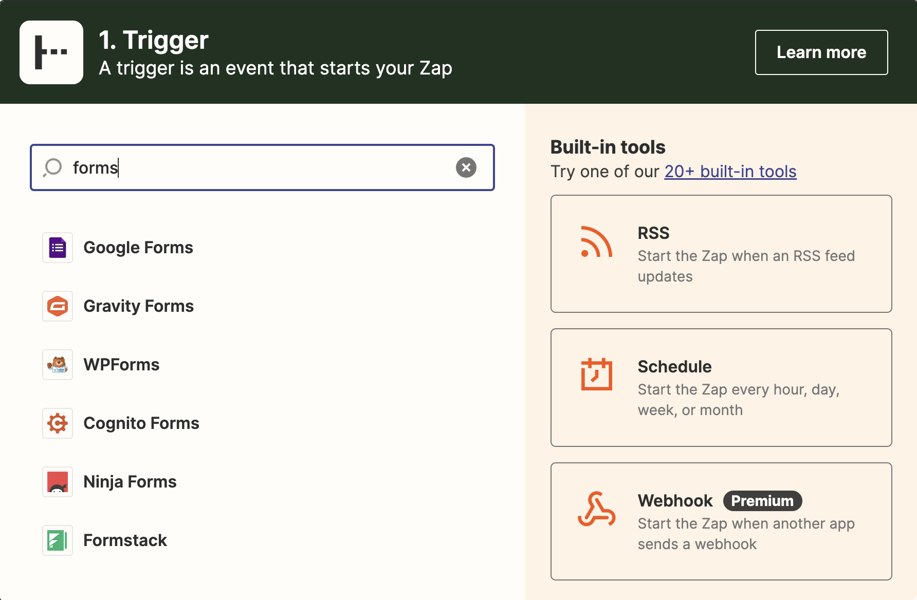 Getting started with Zapier – Enquiry Tracker