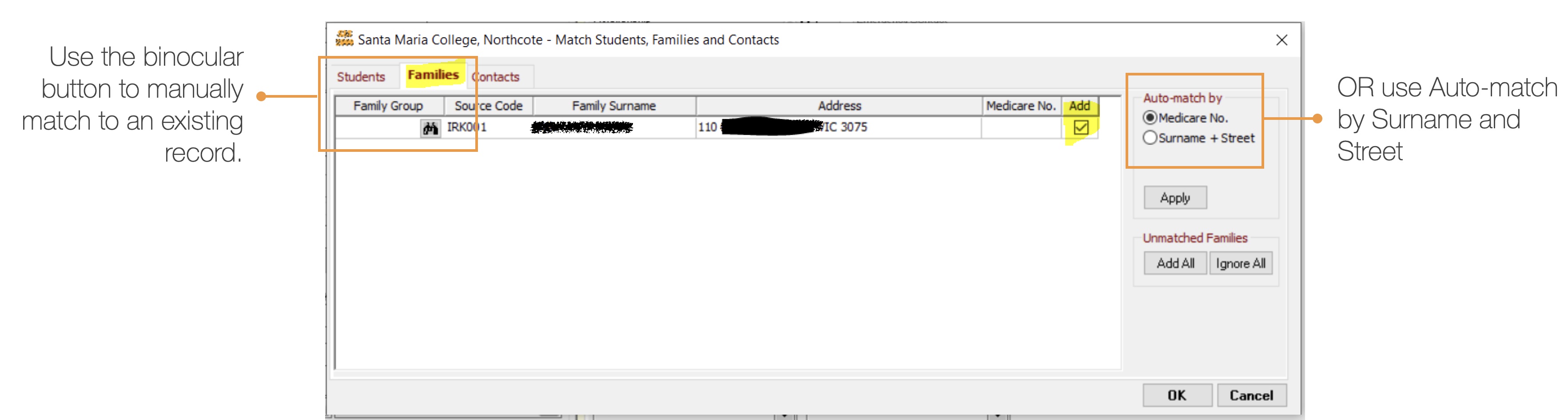 Importing data into SAS2000 – Enquiry Tracker