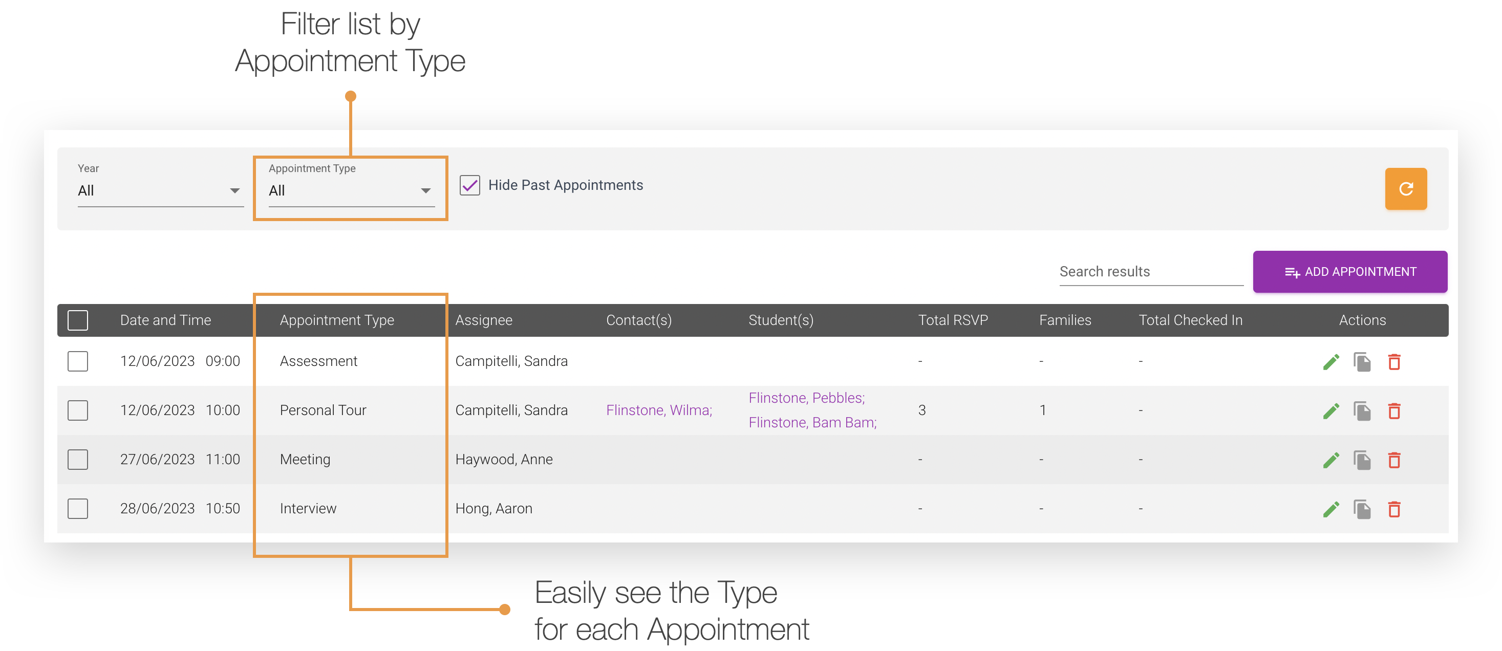 New Appointments, Apps charts... Version 1.6 - June 2023 – Enquiry Tracker