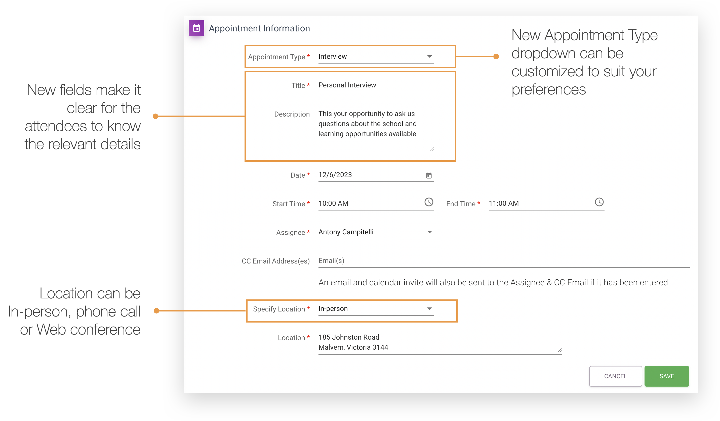 New Appointments, Apps charts... Version 1.6 - June 2023 – Enquiry Tracker