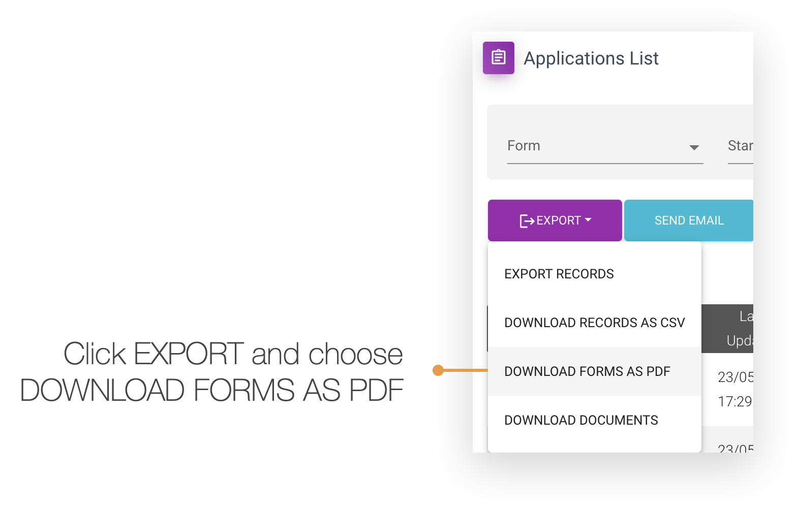 New Chart, Download options & Improvements – Enquiry Tracker