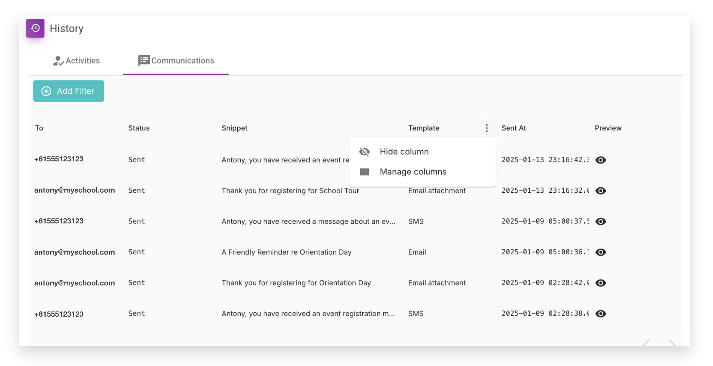 Introducing SMS, New Comms Log and more... – Enquiry Tracker