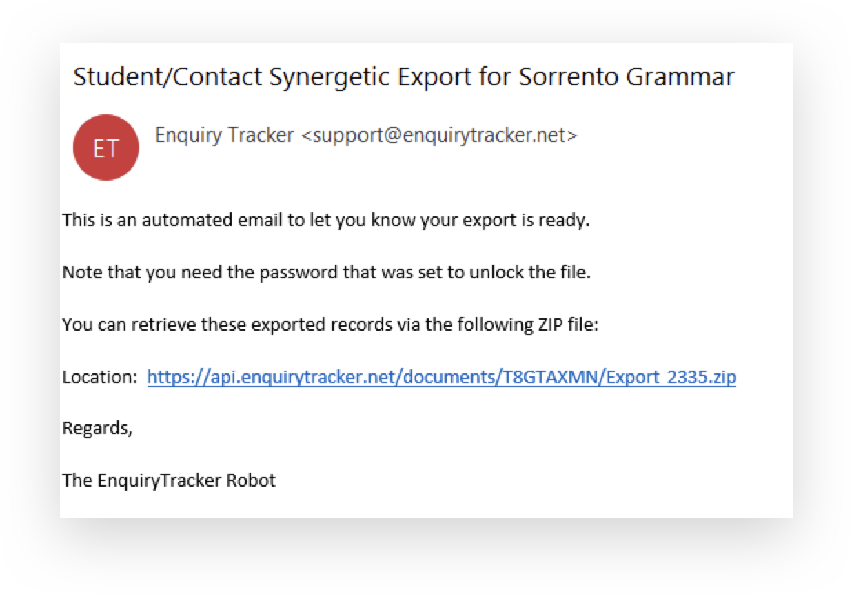 Exporting and Importing Records into Kamar – Enquiry Tracker