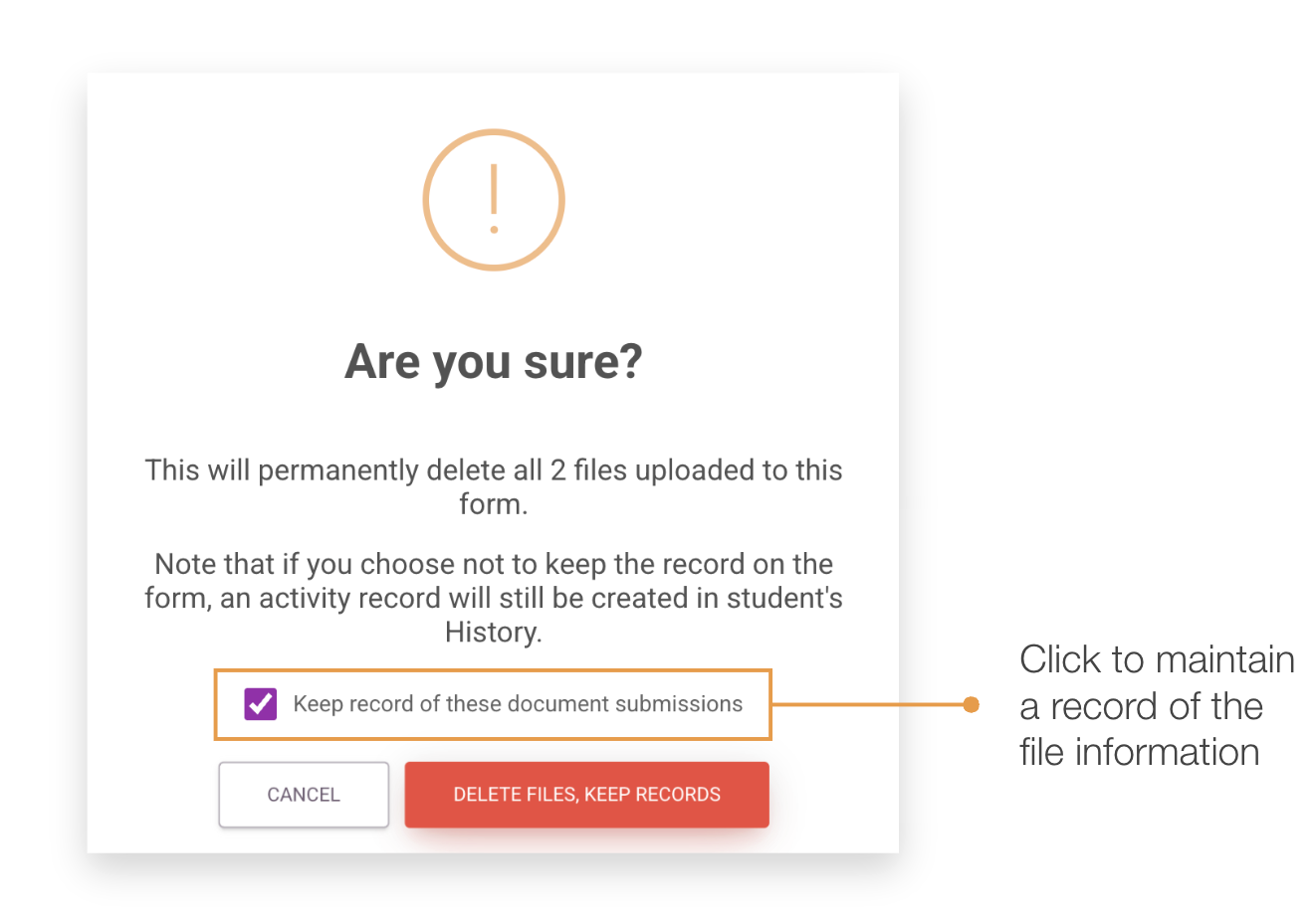 Deleting Documents from Apply Forms – Enquiry Tracker