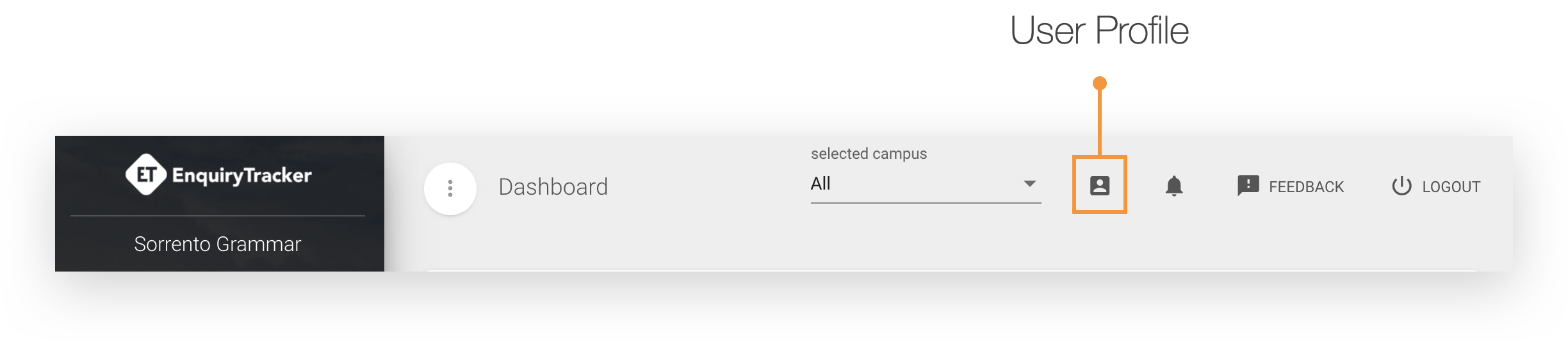Editing your user profile – Enquiry Tracker