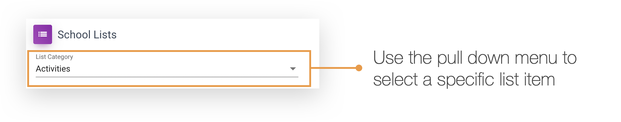 Editing dropdown list choices – Enquiry Tracker