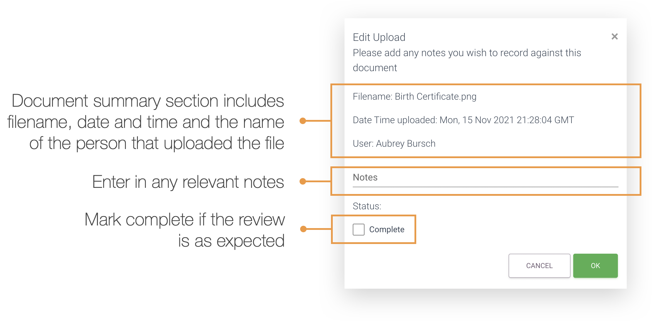 Downloading & Managing Documents – Enquiry Tracker